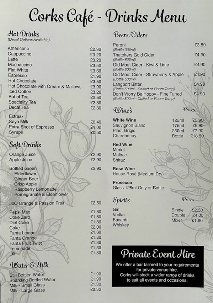 Corks Cafe - Kelways Plants Ltd