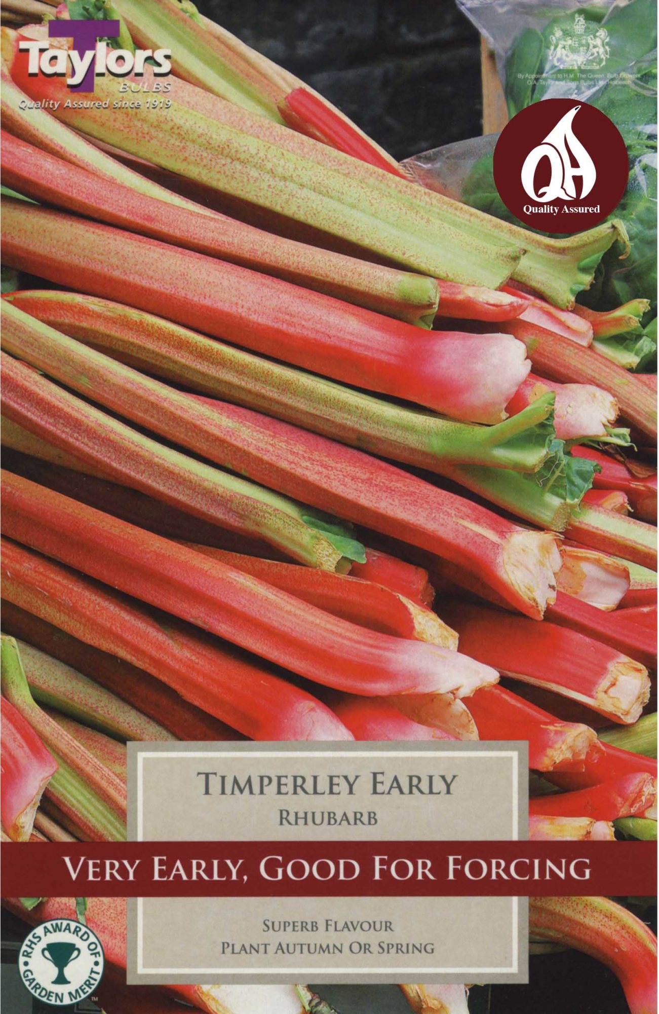 Taylors Bulbs Rhubarb Timperley Early (1 root) - Kelways Plants Ltd